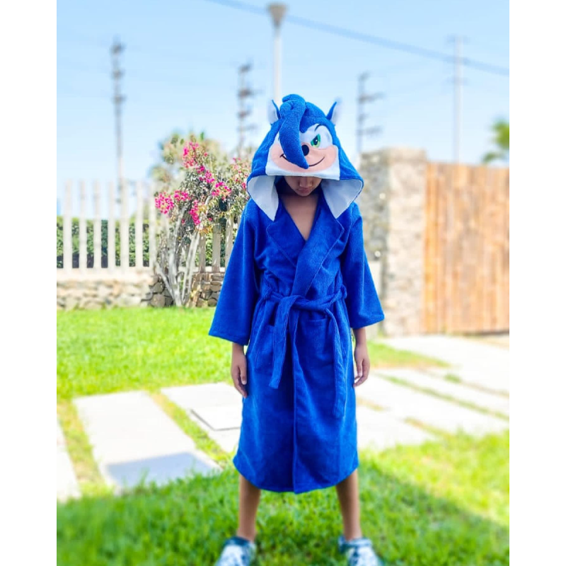 Bata Animada Sonic Felpa Microfibra Manga 3/4 - | Ultoys Shop